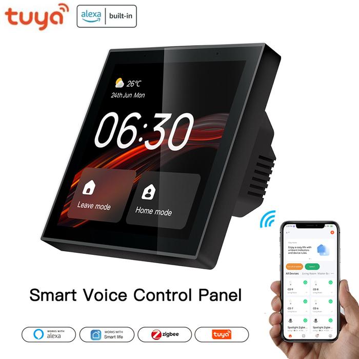 Jual Tuya Wifi Smart Touch Screen Center Control Panel Voice Control ...