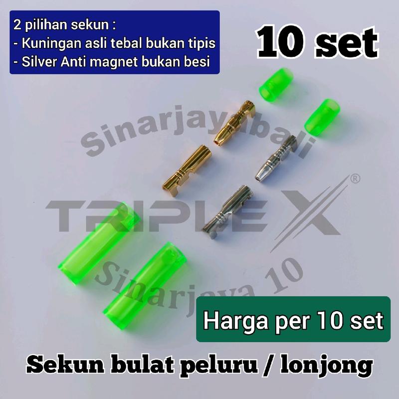 skun bulat lonjong peluru sekun tunggal terminal konektor kabel - Shop ...