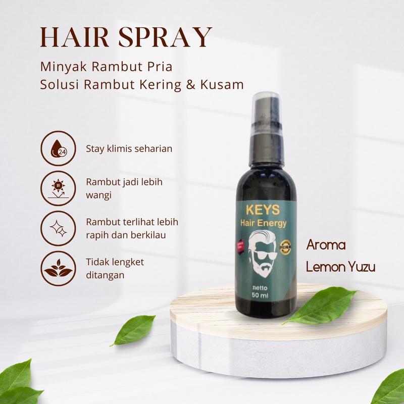 Minyak dan Parfum Rambut Pria Aroma Lemon Yuzu / Stay Klimis - Shop ...
