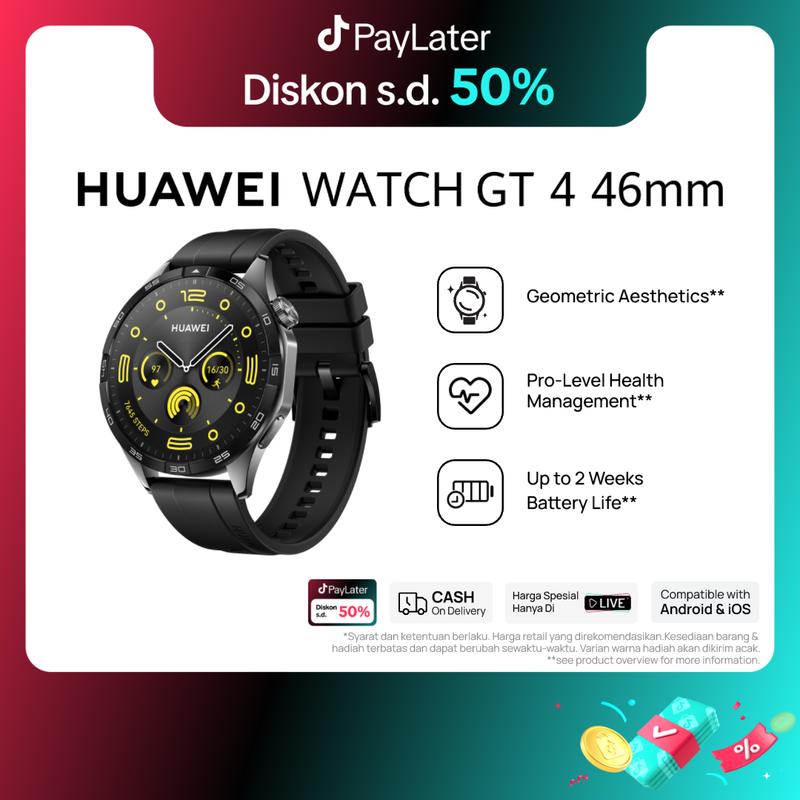 HUAWEI WATCH GT 4 Smartwatch | Fashionable Design | Professional - Shop ...