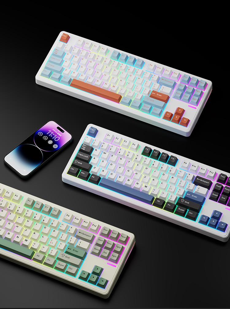 Elecfox LINKY 87 TKL Customized Mechanical Keyboard 87 Keys Wired ...