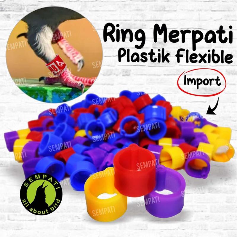 SEMPATI Ring Jepit Plastik Polos 8 Mm Gelang Kaki Burung Merpati - Shop ...