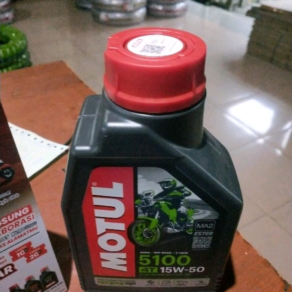 MOTUL OLI 5100 4T 15W50 API SM/SL OLI MESIN 1L - Shop | Tokopedia