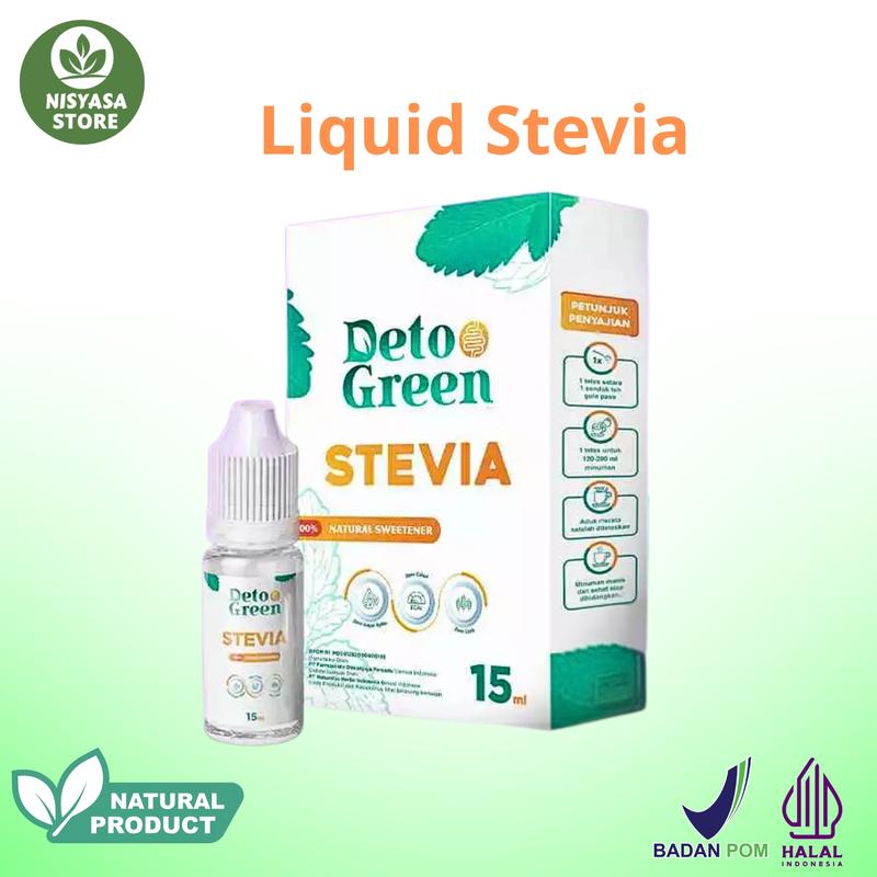 Detogreen Stevia cair Pemanis Alami pengganti gula 15ML - Shop | Tokopedia
