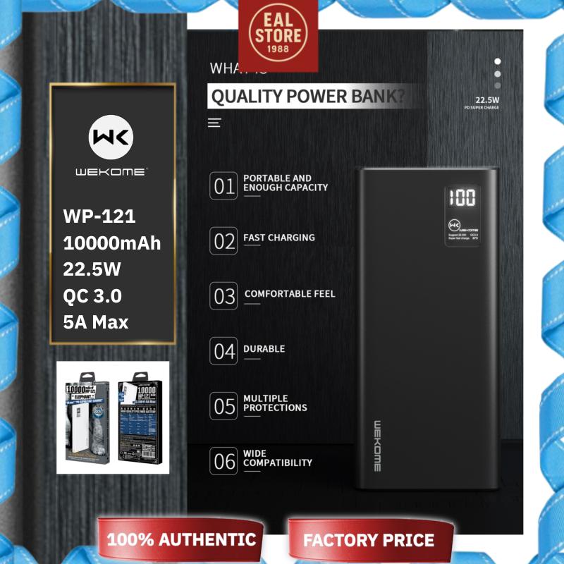 WEKOME WP-121 10000mAh Power Bank WK Design PD Super Charge "22.5W ...