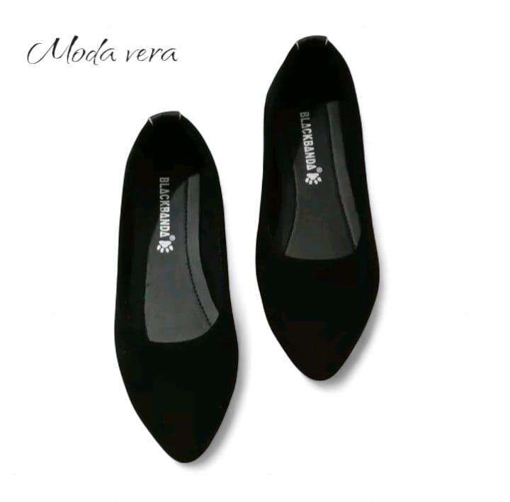 Sepatu wanita Balet Polos hitam kerja flat shoes sepatu sli - Shop ...