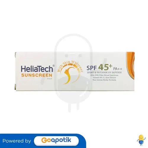 HELIATECH SUNSCREEN LOTION SPF 45+ 30 GRAM TUBE - Shop | Tokopedia