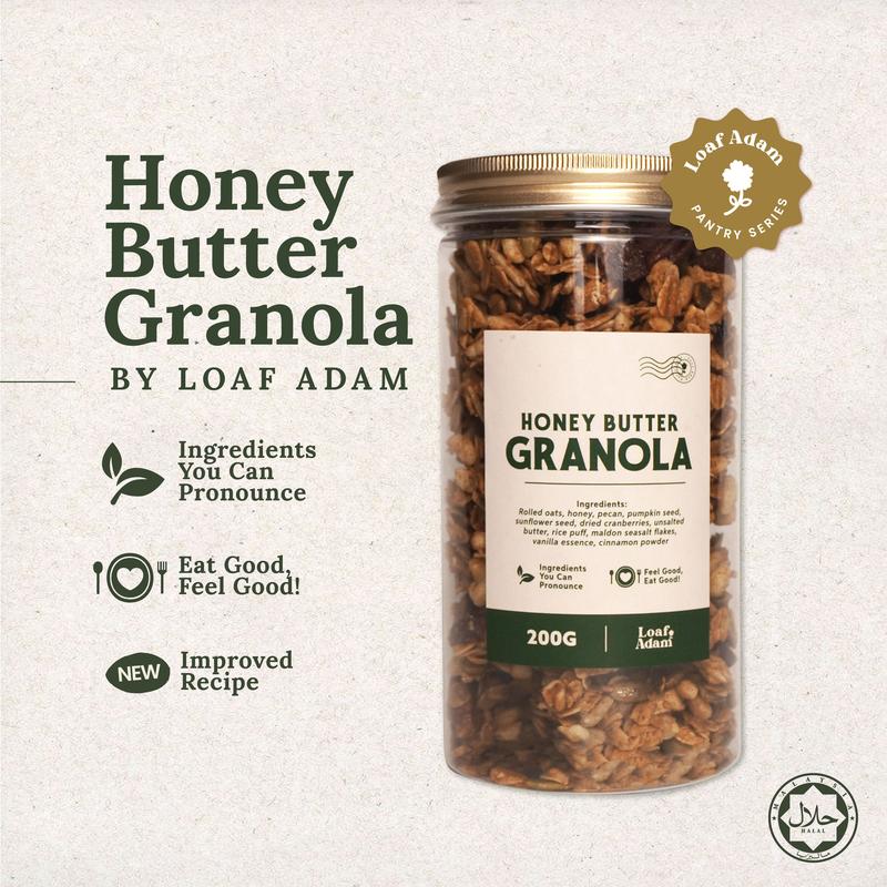 Loaf Adam Honey Butter Granola (HALAL) (GLUTEN FREE) - TikTok Shop Malaysia