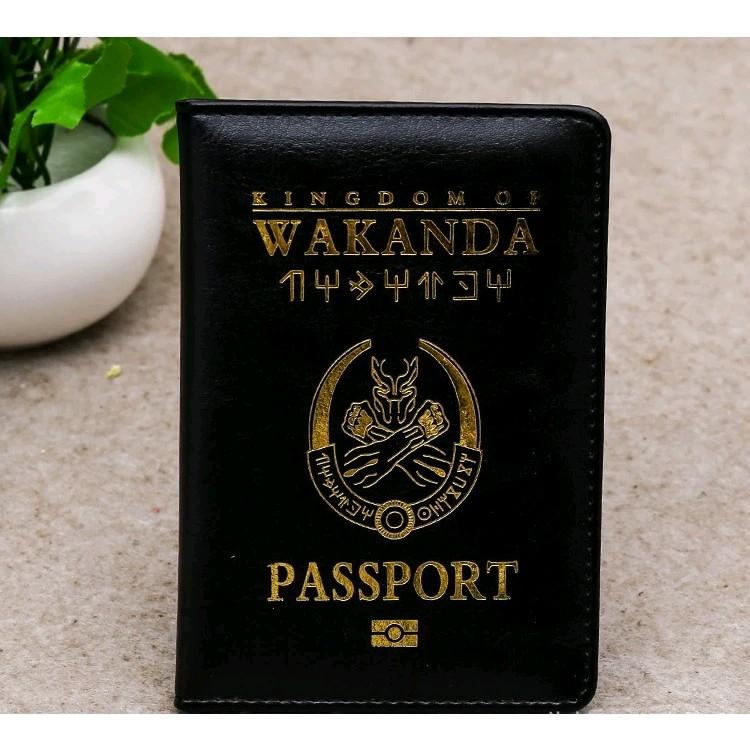 Wakanda Black Panther PU Leather Travel Passport Holder/ Cover - TikTok ...