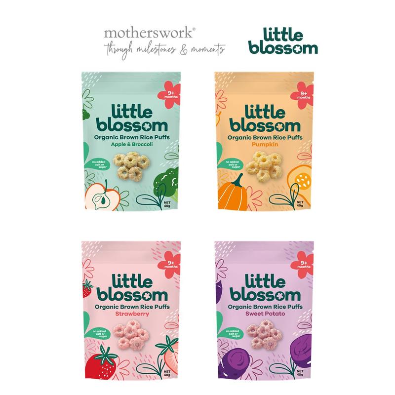 Little Blossom Organic Brown Rice Puffs [Assorted Flavor] - Kids ...