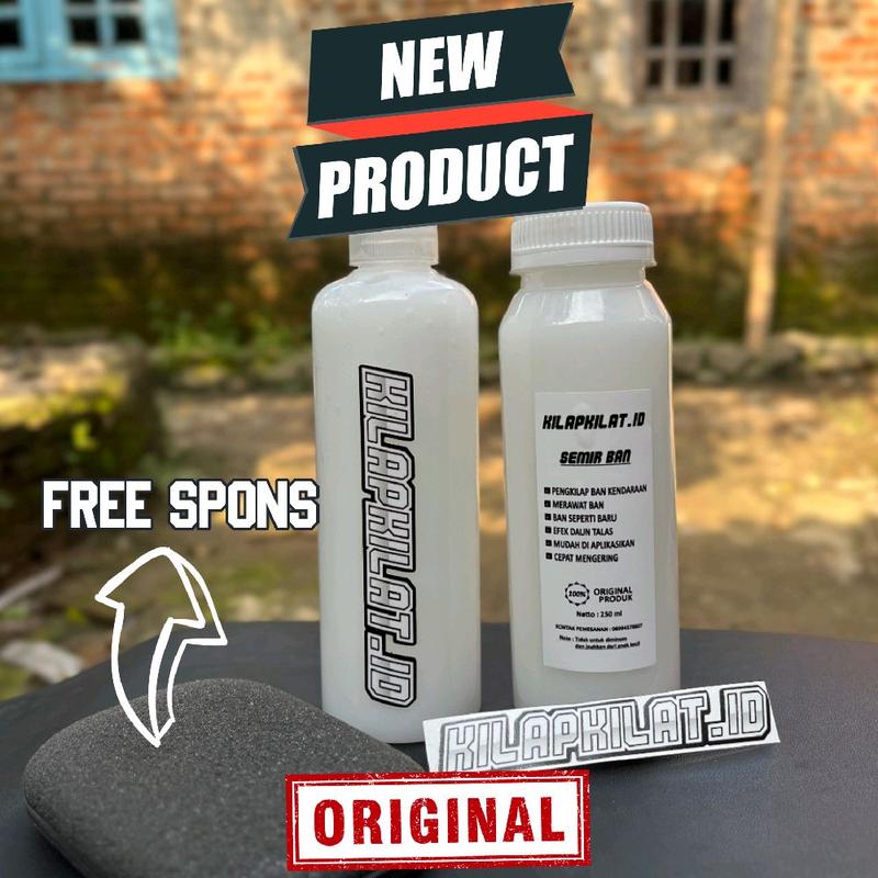 Semir Ban Kilapkilat Tersedia 2 Tipe botol 250ML FREE SPONS - Shop ...