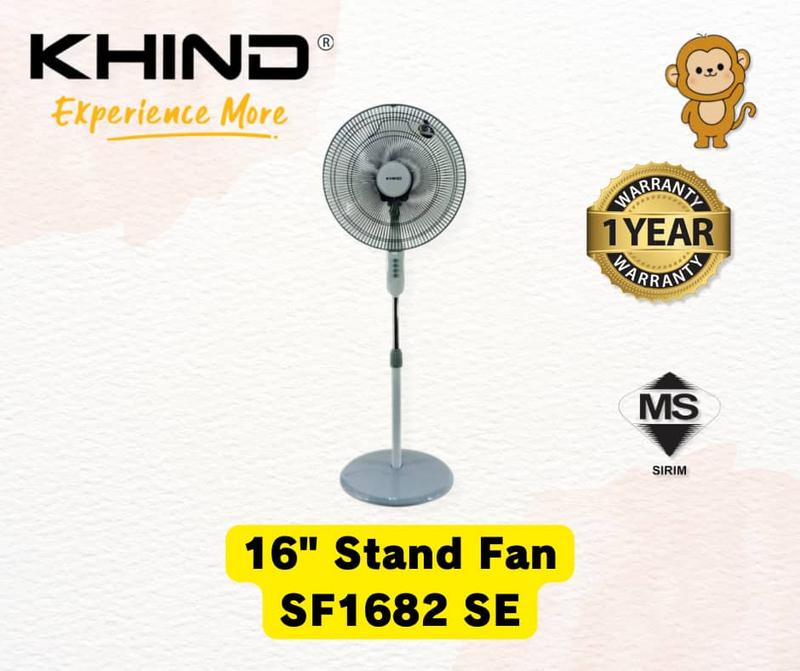 Khind 16inch Stand Fan SF1682 SE Kipas Blade Kipas Berdiri - TikTok ...