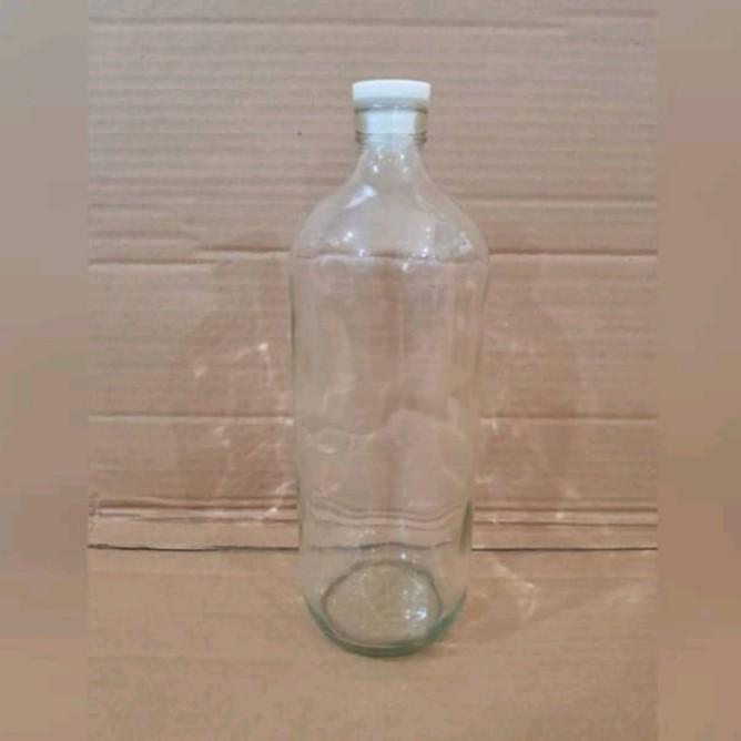 Botol kaca 1 liter Botol wadah bensin ecer Botol jamu gendon - Shop ...
