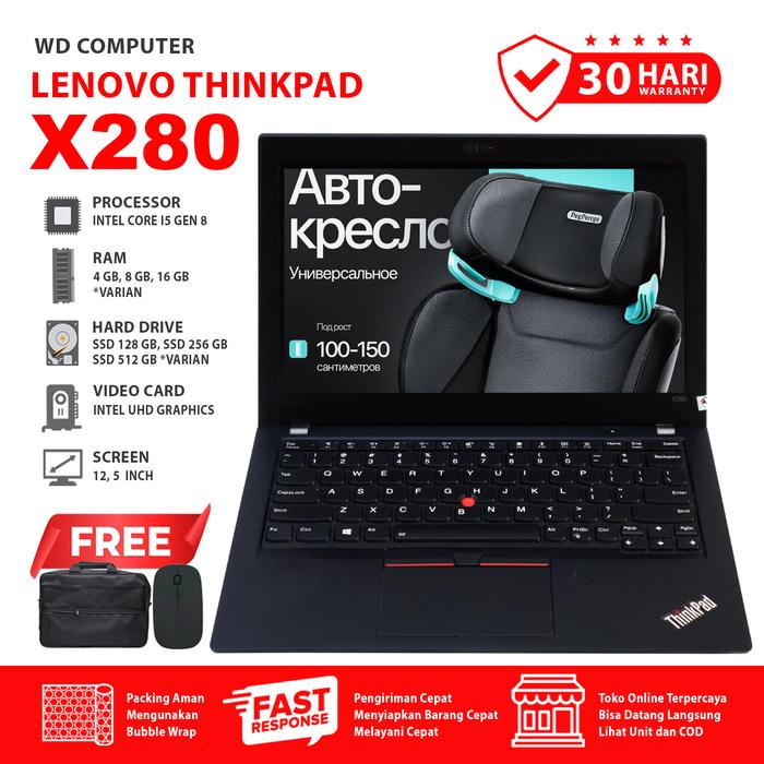 Promo Lenovo Thinkpad X280 Intel Core i5 Gen8 RAM 8GB SSD 512GB Layar ...