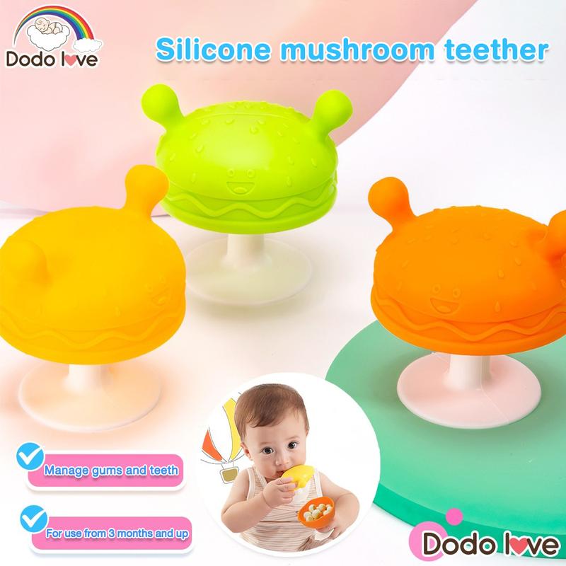 DODOLOVE Baby Teething Toys Prevent Eat Hand Silicone Toy Teether ...