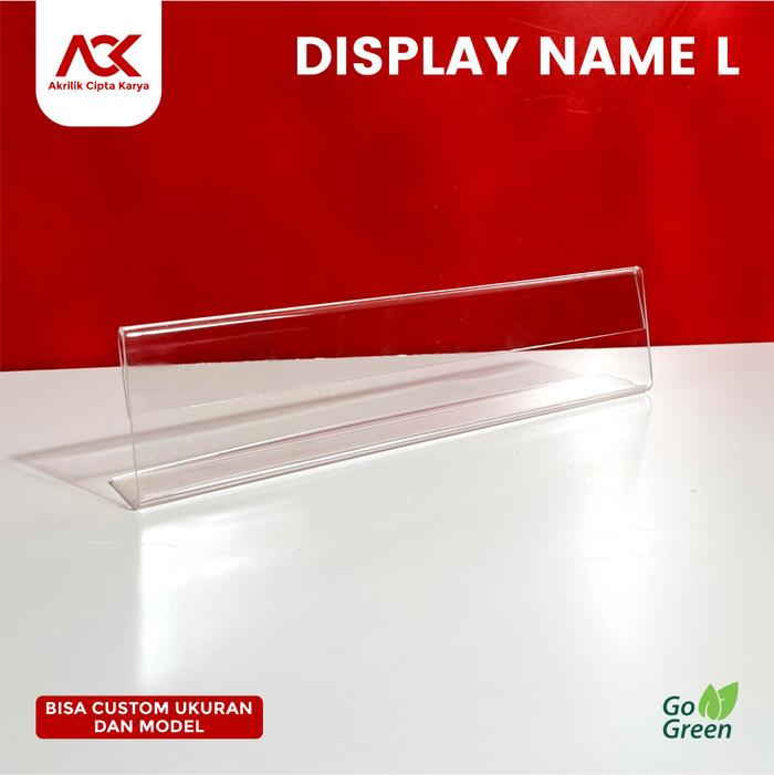 Jual Nametag Papan Nama Meja Akrilik / Name Tag Custom Organizer Model ...
