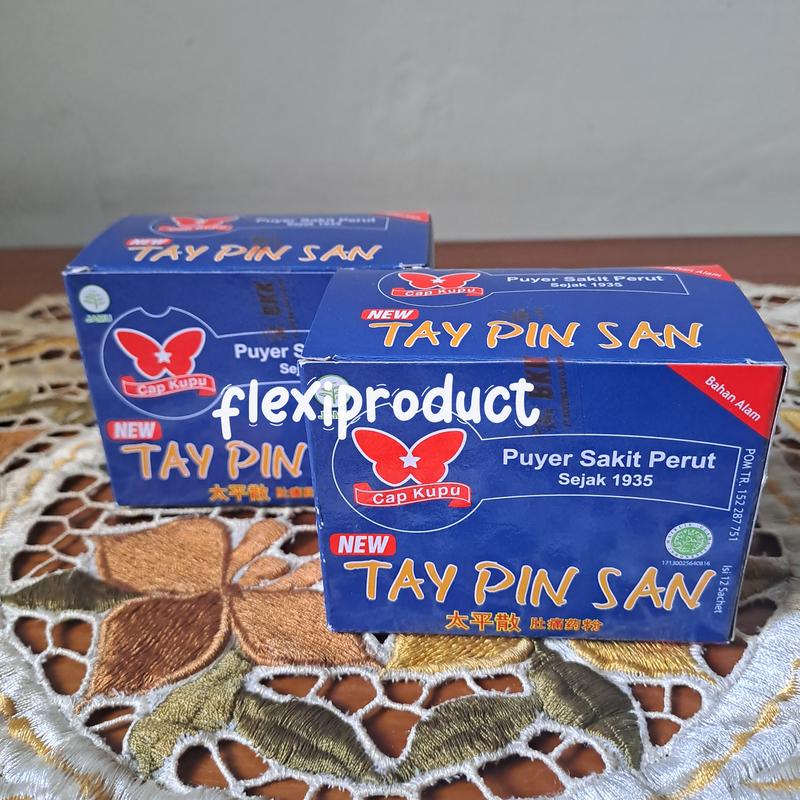 Tay Pin San Puyer Sakit Perut Cap Kupu Isi 12 Lembar - Shop | Tokopedia
