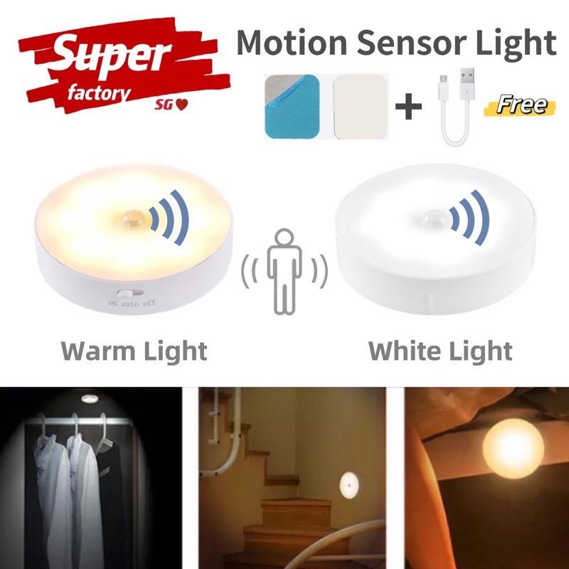[SG in stock] Sensor Night Light Motion Detector Auto Light USB ...