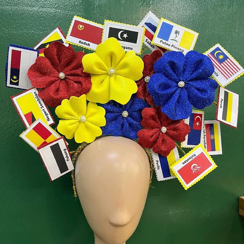 CEKAK MERDEKA BUNGA RAYA BERTINGKAT + BENDERA - TikTok Shop Malaysia