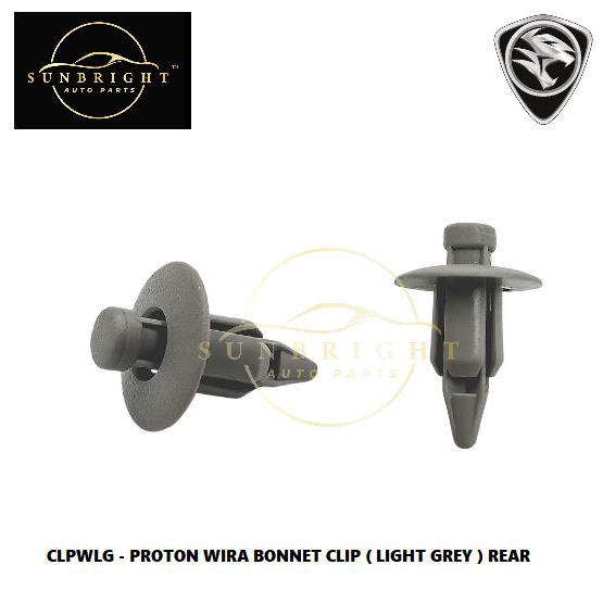 PROTON WIRA BONNET CLIP ( LIGHT GREY ) REAR - TikTok Shop Malaysia