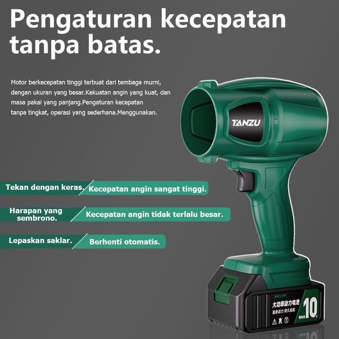 Jual Tanzu 21V Turbo Kipas Blower Jet Blower Turbin Kipas Blower Mesin ...