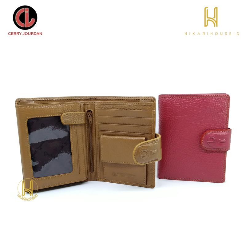 Dompet Wanita Kulit Tanggung Kancing - Dompet Tanggung Kulit - CERRY ...