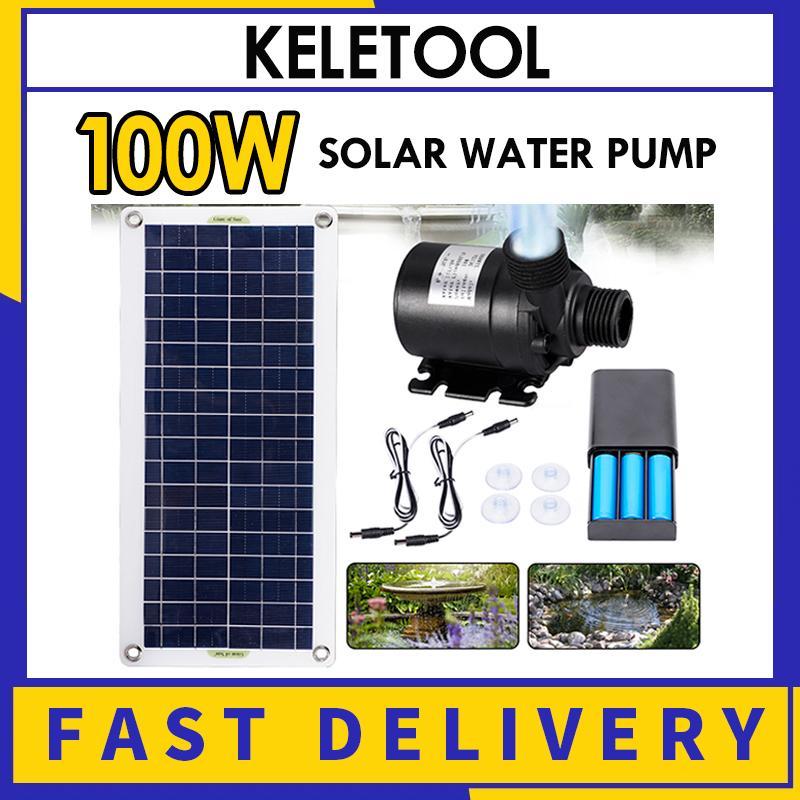 100w 800L/H Solar Powered Water Pump Set With 10A Controller - TikTok ...
