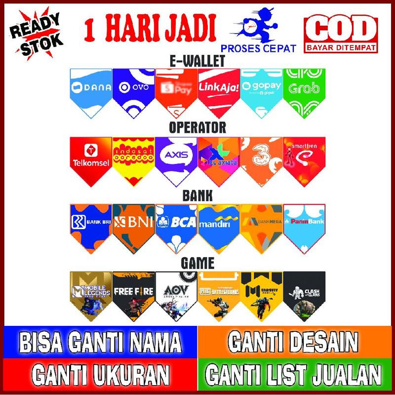 TERBARU BANNER SPANDUK RENDA KONTER / BANNER SPANDUK GAME / BANNER ...