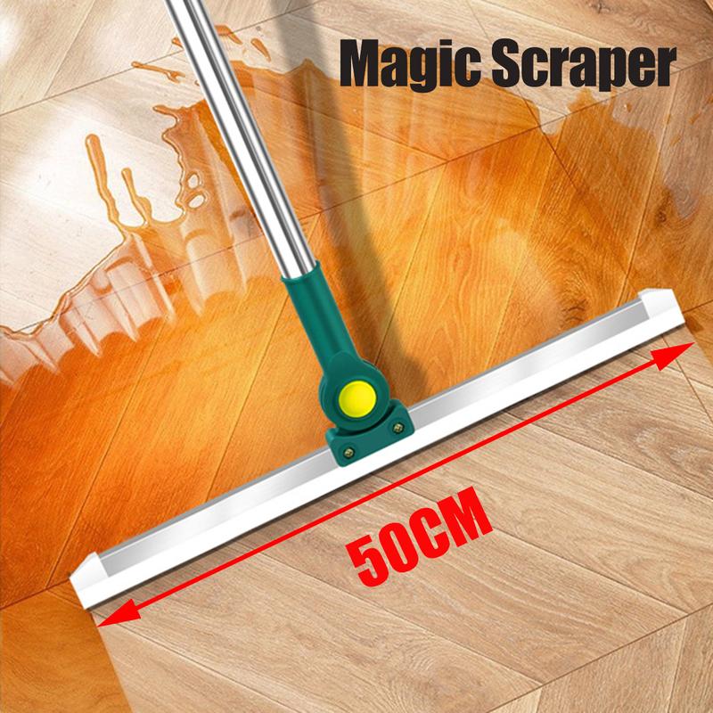 50cm Floor Wiper Scraper Sweeper Magic Silicone Squeegee Broom - TikTok ...