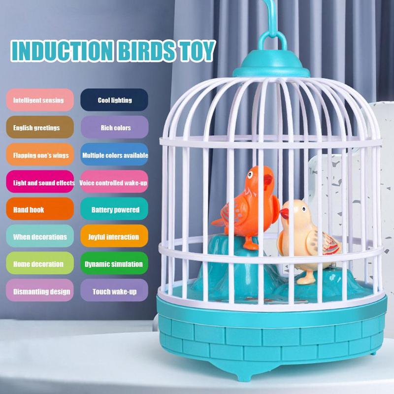Electric Talking Birds Can Move Sing Shine Children's Birdcage - TikTok ...