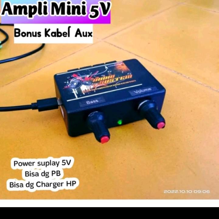 Ampli Mini 5v (vol_Bass) input Aux - Shop | Tokopedia