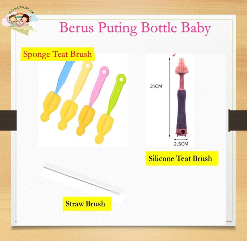 Baby Berus Cuci Puting dan Bottle Kecil Baby Bottle Teat Sponge ...