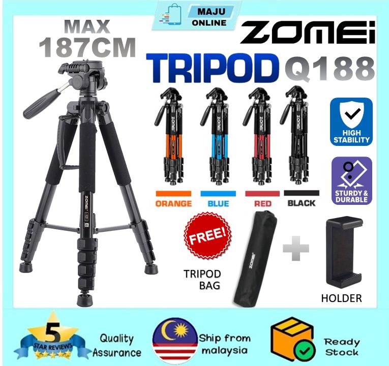 【MAJU】ZOMEI Q188 187cm Professional Tripod Light-Weight Meta - TikTok ...
