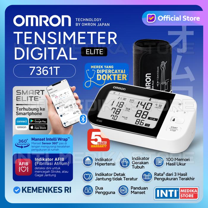 Promo OMRON - Tensimeter Digital Deteksi AFIB Stroke 7361T | Tensi ...