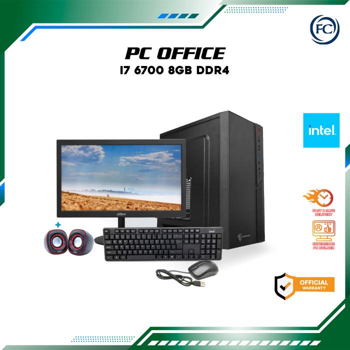 Promo PC Office Admin i7 6700 8Gb Ddr4 Siap pakai include monitor - PC ...