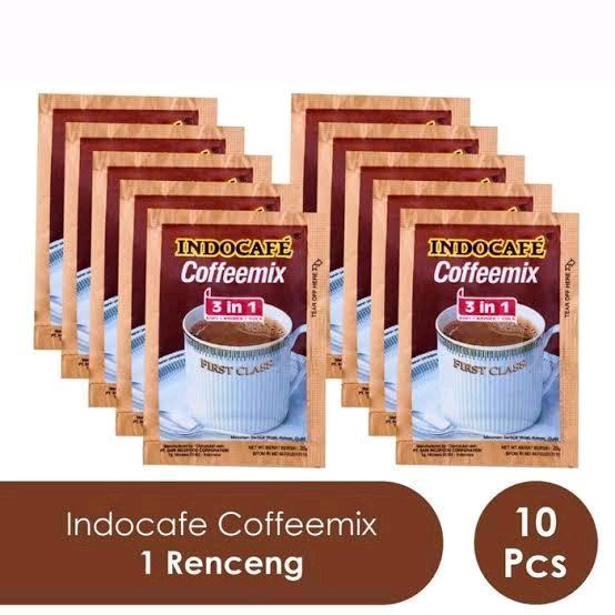 Jual 1 RENCENG KOPI INDOCAFE COFFEEMIX SACHET NETTO 10 PCS X 20 GR ...