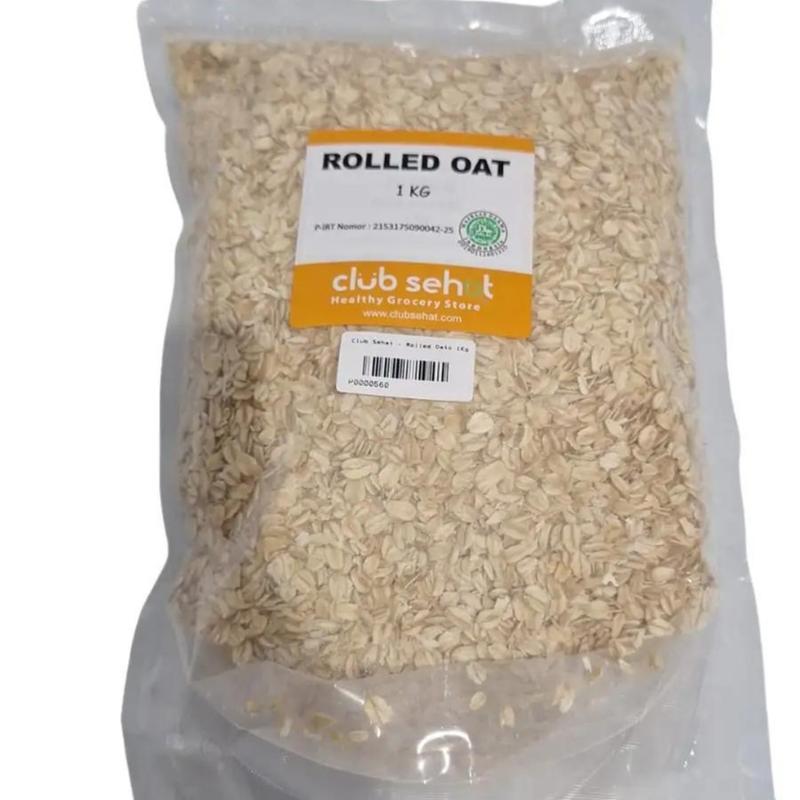 Club Sehat Rolled Oat 1Kg Sereal Makanan Cereal Granola Oatmeal - Shop ...