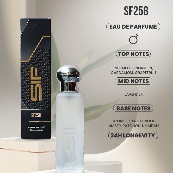 SIF SF258 Eau de Parfume Parfum dengan Top Notes Nutmeg Cinnamon dan ...