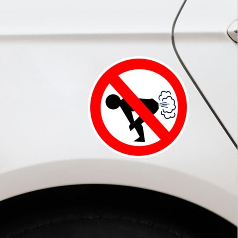 Interesting No Farting Car Sticker Funny Ass PET Decal Car Styling Auto ...