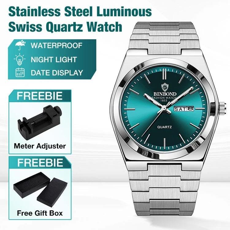 Men Watches Stainless Steel Luminous Korean Version Elegant Original ...