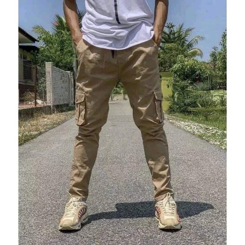 Cargo 6 Pocket Seluar Elastic waist No zip Seluar Cargo Tali - TikTok ...