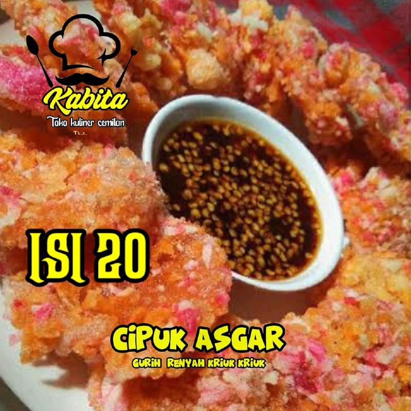 Cipuk jabrig isi 20 mentah Makanan Snack Pedas Empuk Kering Keripik ...