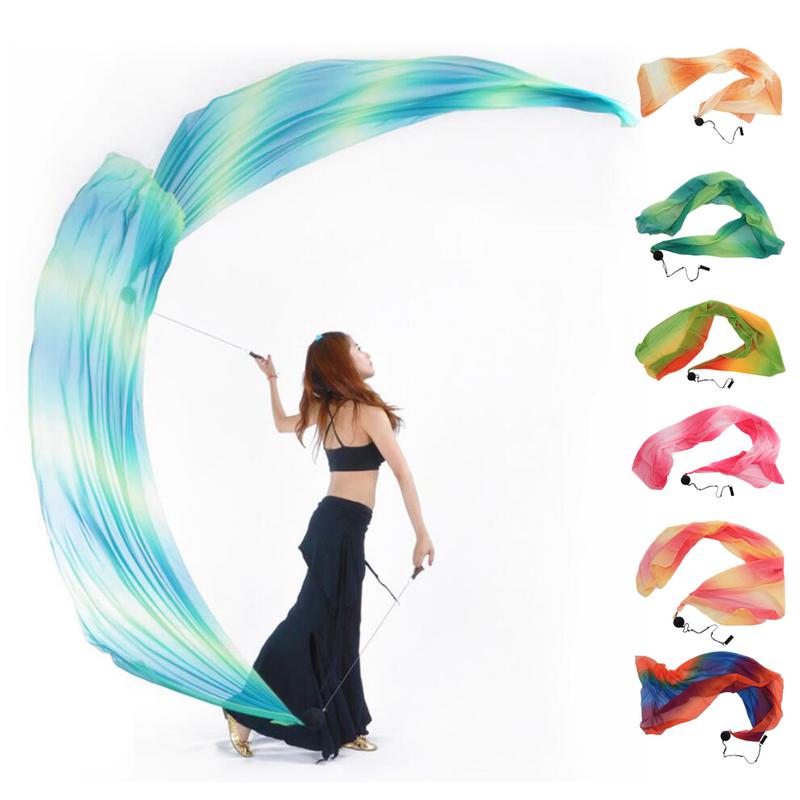 Belly Dance Silk Poi Balls Silk Streamer for Dancing Balls Throw ...