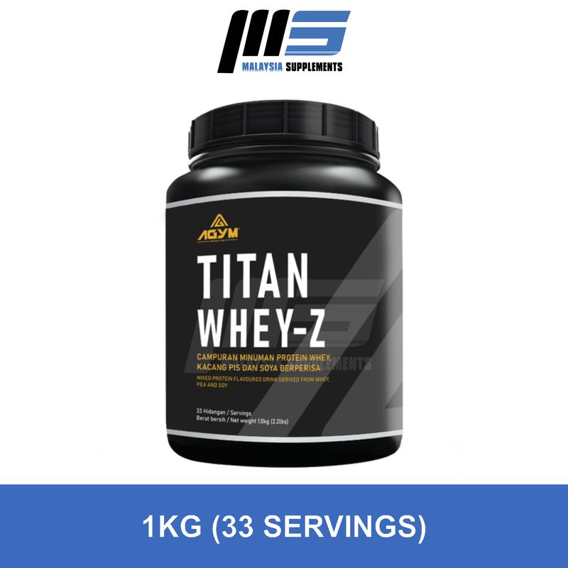 Agym Nutrition Titan Whey Protein (33 Servings, 1KG) - Whey Protein ...
