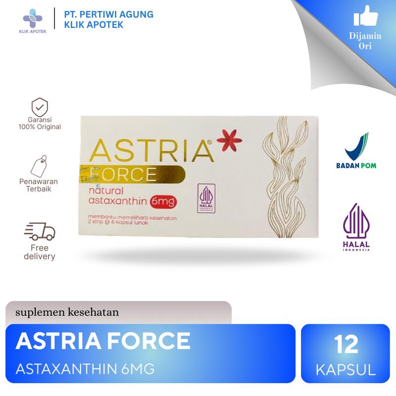 Astria Astaxanthin 4 Mg / Astria Force Astaxanthin 6 Mg Membantu ...