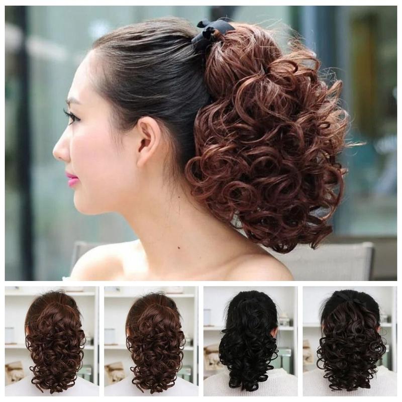 Synthetic Drawstring Ponytail Wig Heat Resistant Fiber Fluff - TikTok ...