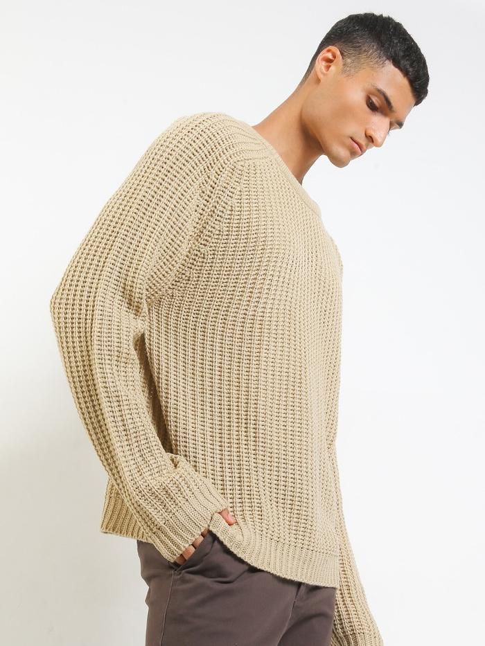 Promo PEPONI 1760 Sweater Pria Rajut Oversize Soft Acrylic Tangan ...