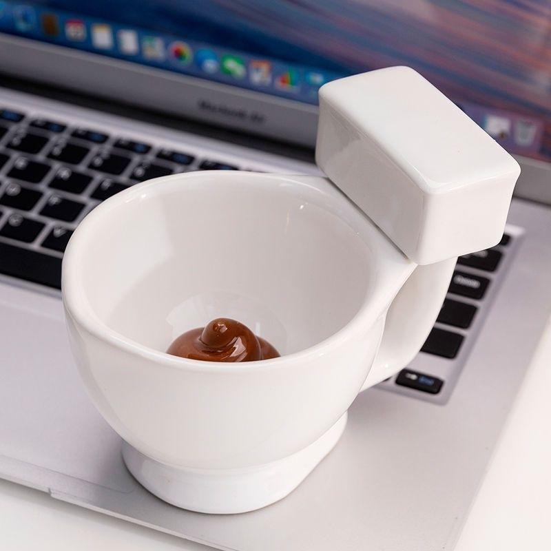 Creative Toilet Funny Cups Ceramic Ins Cartoon Unique Mug Birthday ...