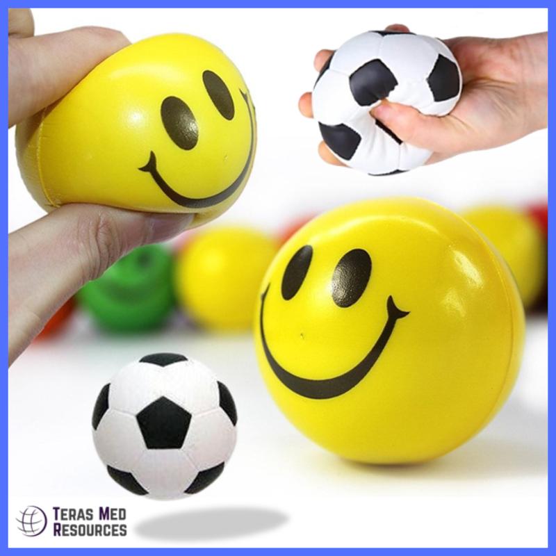 Sponge Foam Squeeze Ball Stress Relief & Hand Exercise Ball for Therapy ...