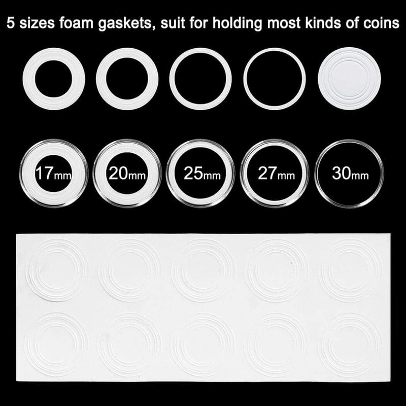 [10 PCS] Foam Gasket / Protect Gasket for Round Coin Case 18/20/25/27 ...